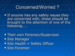 Construction site induction | PPT