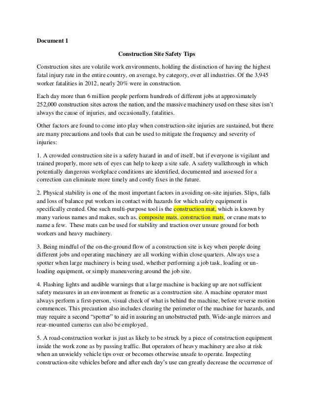 Construction Site Safety Tips