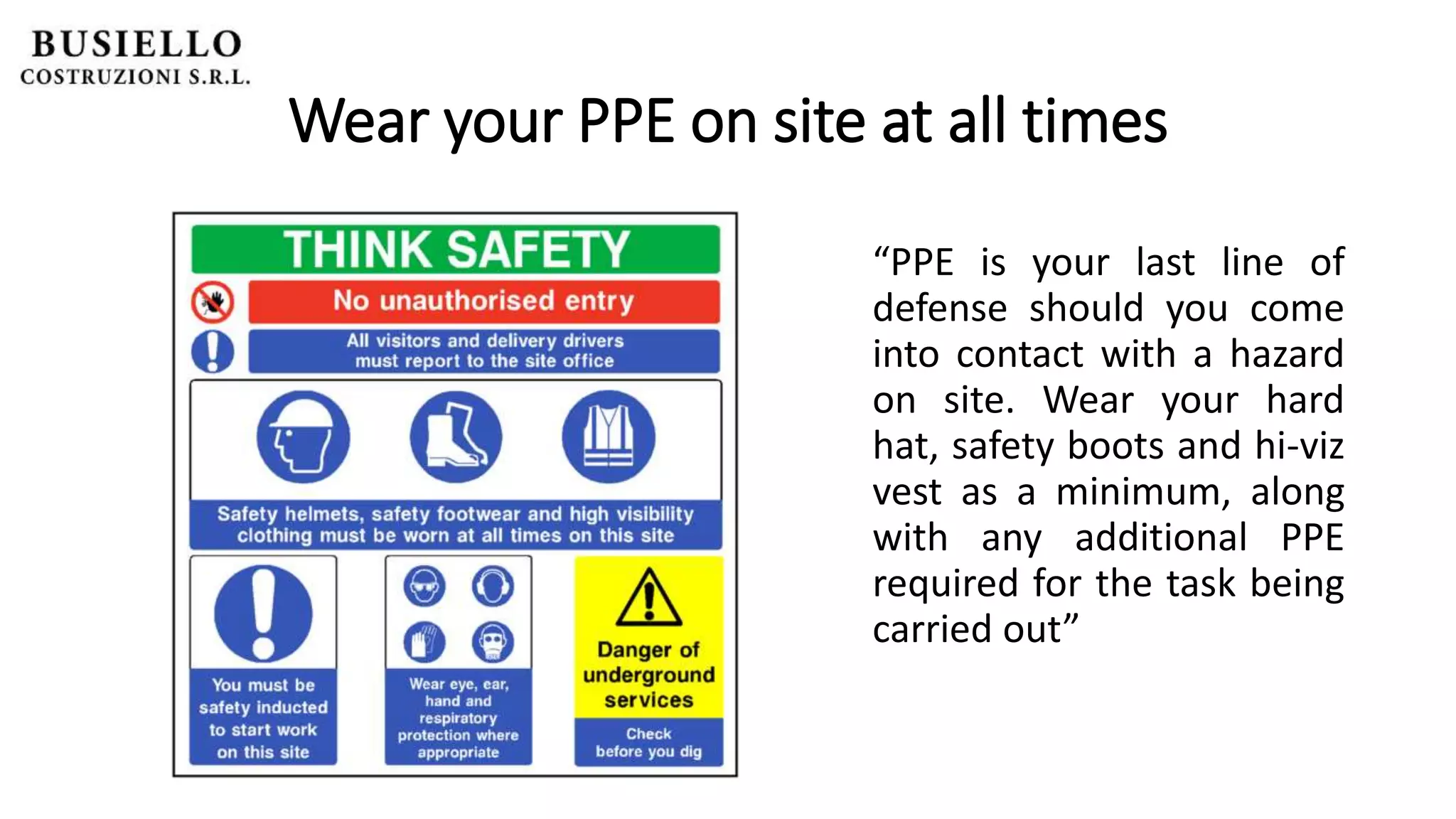 Construction Site Safety Tips by Busiello Building SRL | PPT