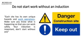Construction Site Safety Tips by Busiello Building SRL | PPTX