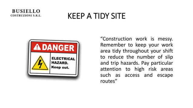 Construction Site Safety Tips by Busiello Building SRL | PPT