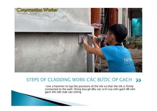 Construction skill tiling wall | PPT