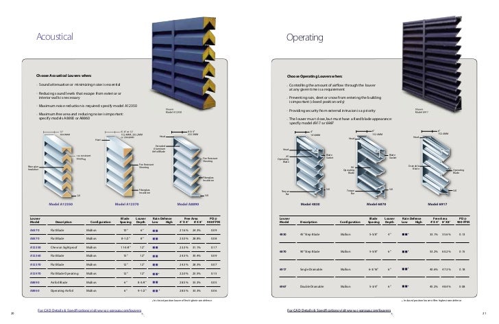 Construction Specialties 2010 Louver Catalog