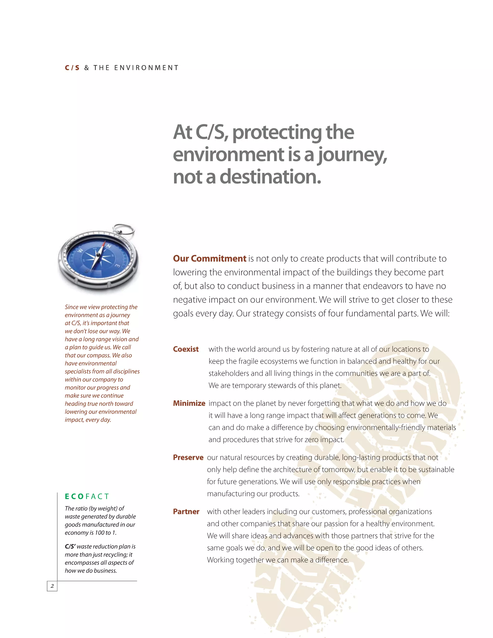 Construction Specialties Environmental Position | PDF