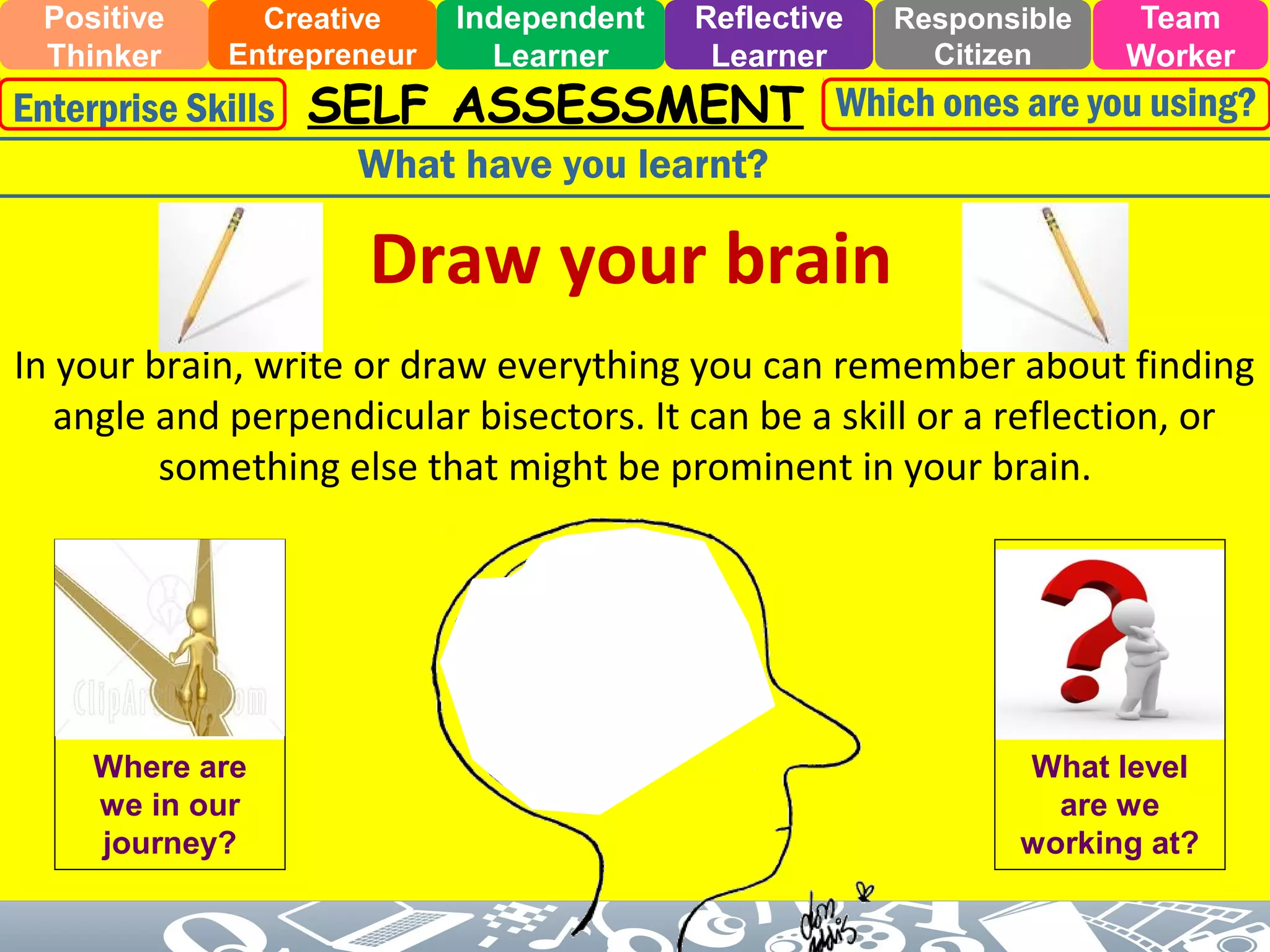Constructions perpendicular and angle bisectors level 6 lesson | PPT