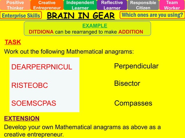 Constructions perpendicular and angle bisectors level 6 lesson | PPT