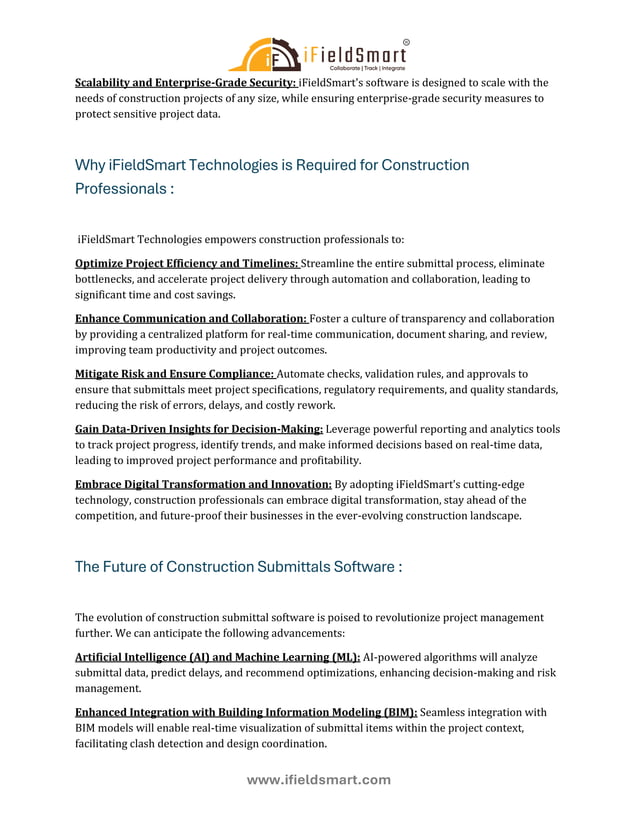 Construction Submittals Software The Digital Backbone of Modern Project ...