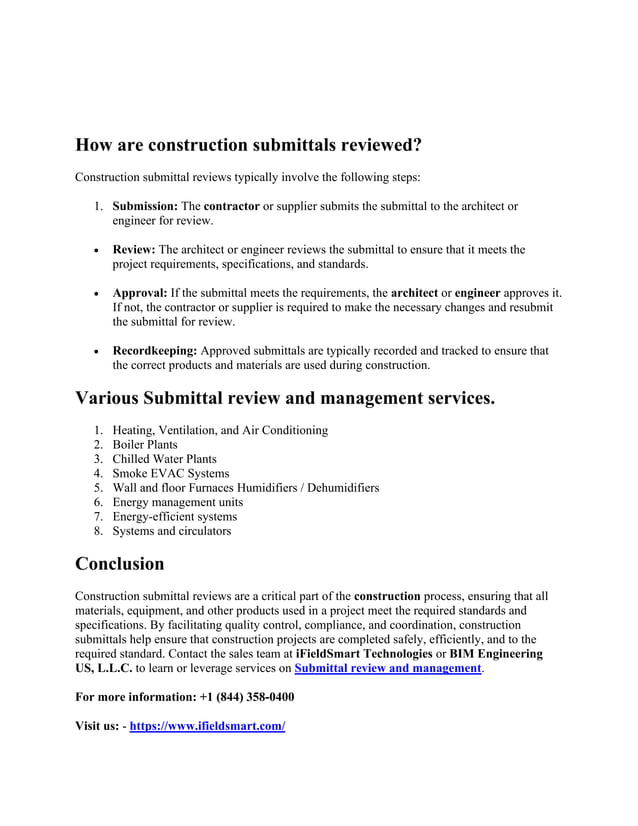 Construction submittals, their importance, and quick review steps.pdf | Civil Engineering ...