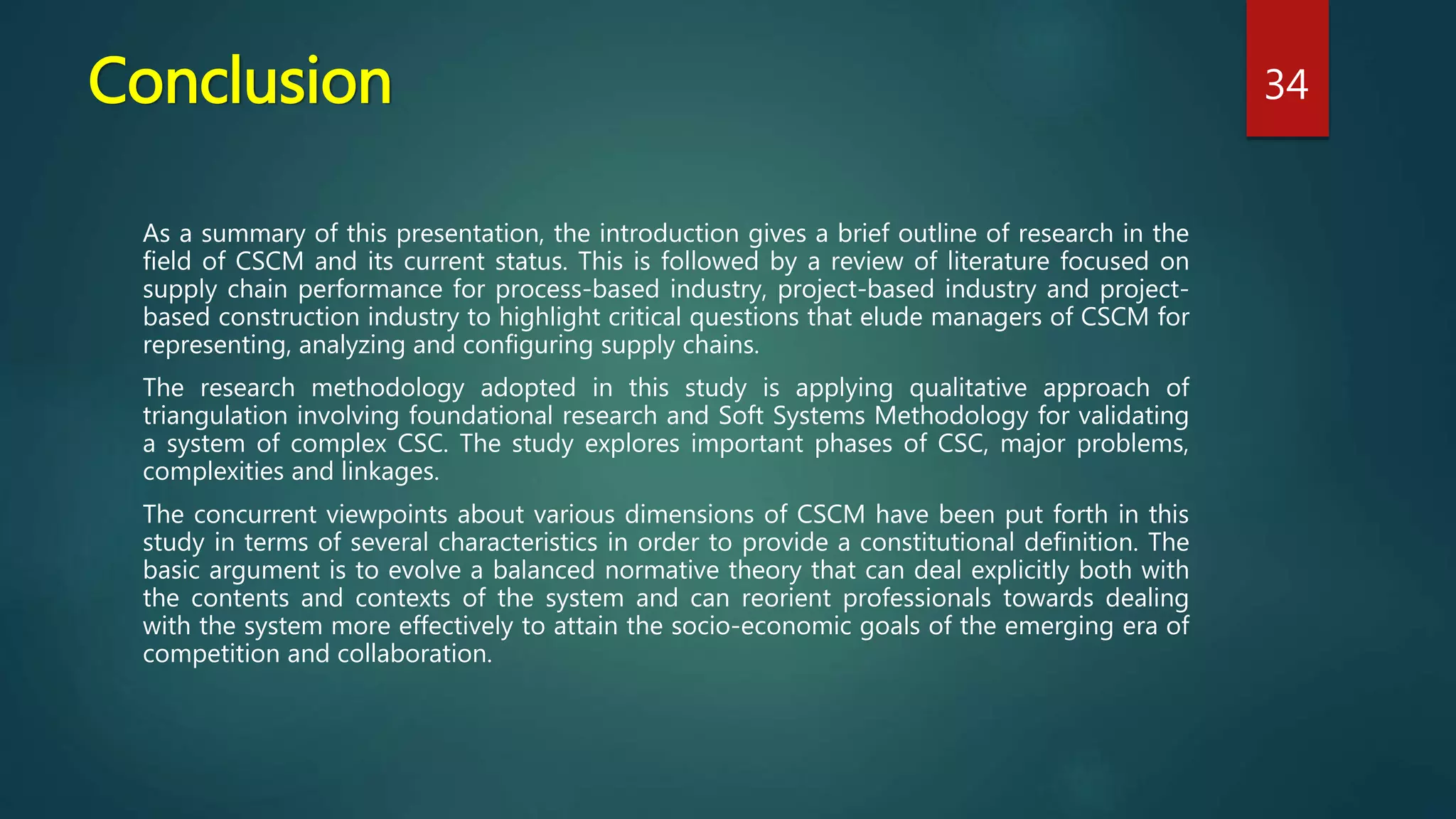 Construction Supply Chain Management | PPTX