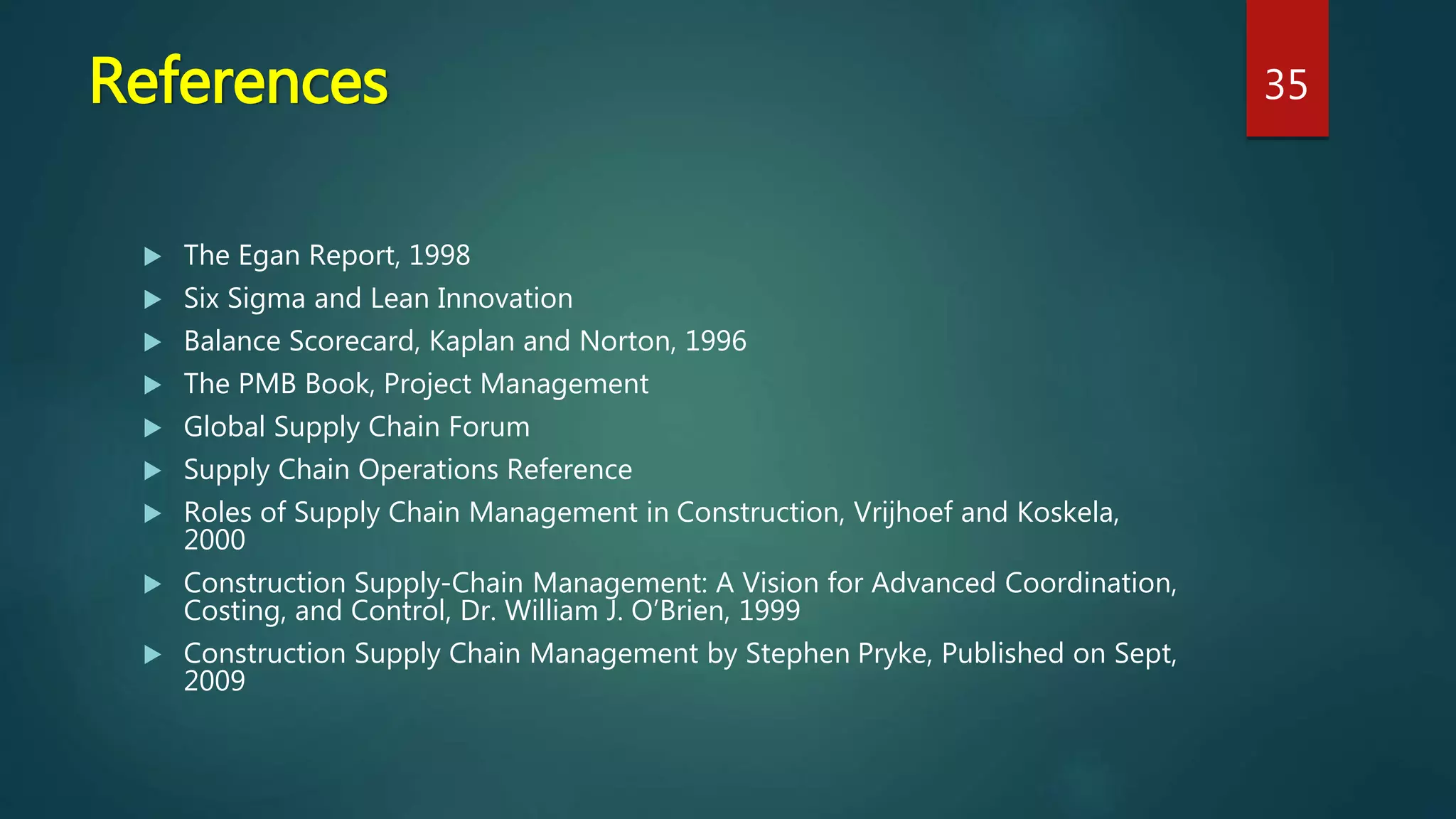 Construction Supply Chain Management | PPTX