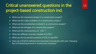 Construction Supply Chain Management | PPTX