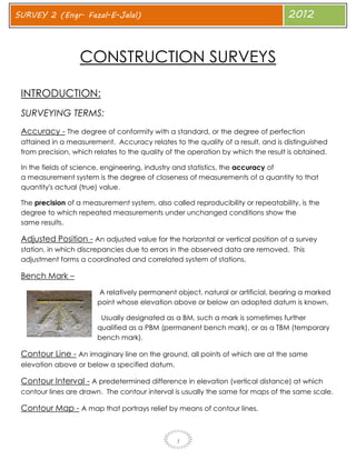 Construction surveys | PDF