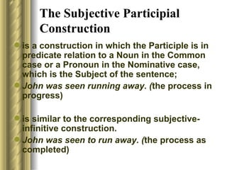 Constructions with verbals | PPT