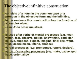 Constructions with verbals | PPT