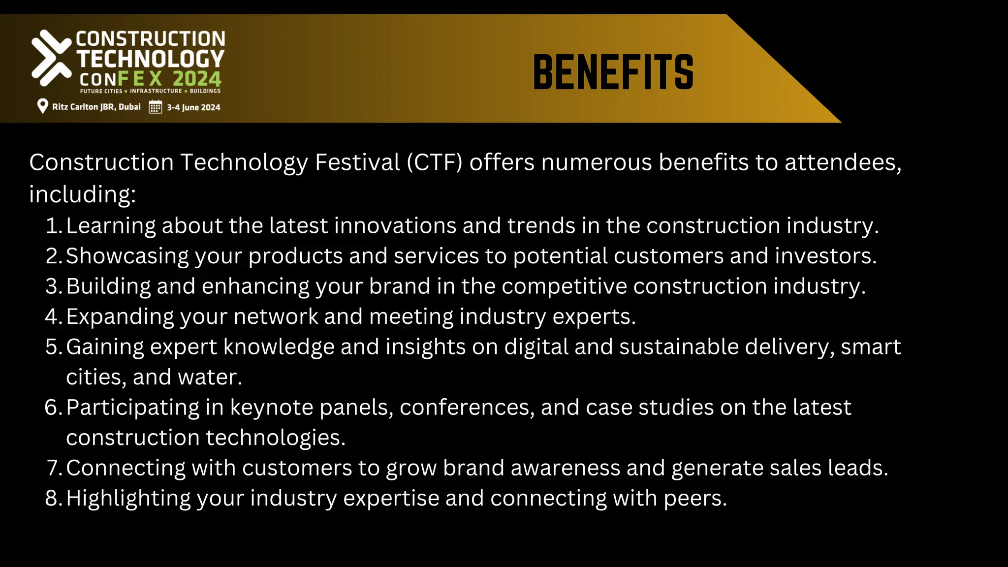 Construction Technology ConFEX: Ultimate ConTech Event | PDF