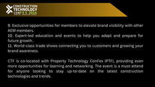 Construction Technology ConFEX: Ultimate ConTech Event | PDF