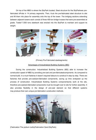 Construction technology i singapore gold sand marina bay hotel | DOCX