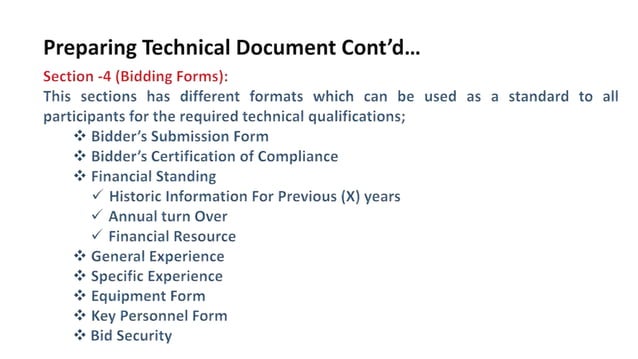 Construction tender preparation | PPT