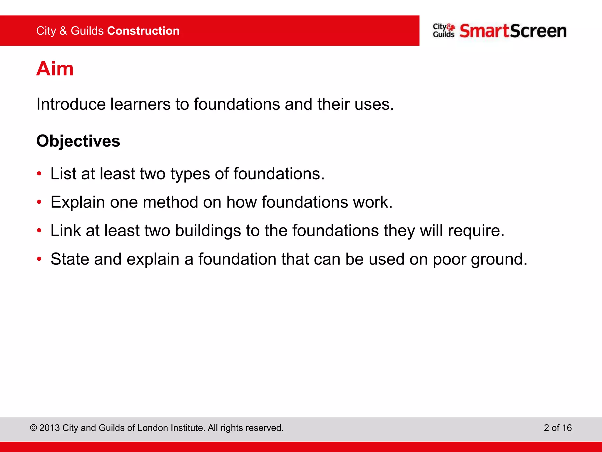 101 Level 1 Principles of building construction, information and ...