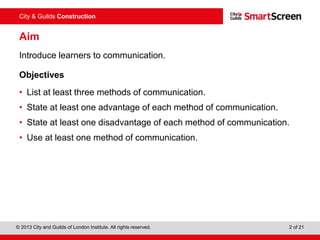 Unit 101, ppt 5, Principles of building, construction, information and ...