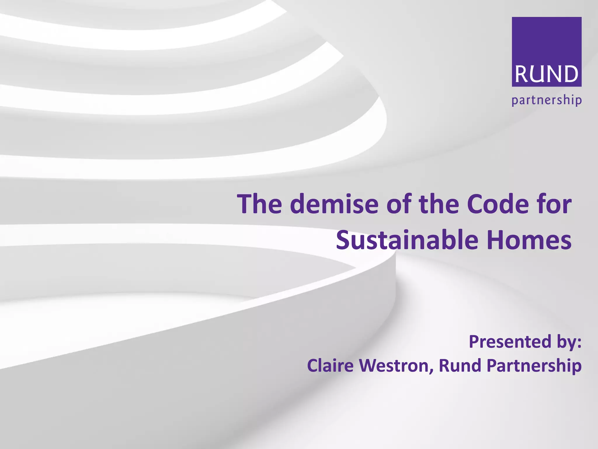 Code for sustainable homes | PDF