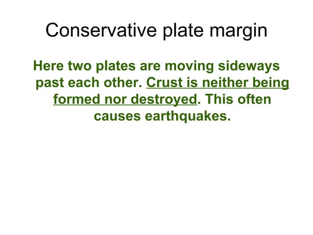 Constructive Plate Boundaries Conservative Boundaries Bv | PPT ...