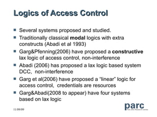 Constructive Access Control | PDF | Programming Languages | Computing