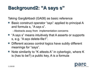 Constructive Access Control | PDF | Programming Languages | Computing