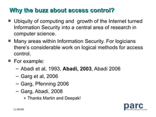 Constructive Access Control | PDF | Programming Languages | Computing