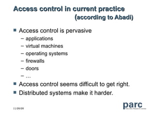 Constructive Access Control | PDF | Programming Languages | Computing