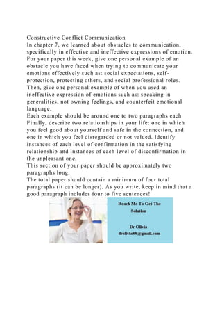 Constructive Conflict CommunicationIn chapter 7, we learned about .docx