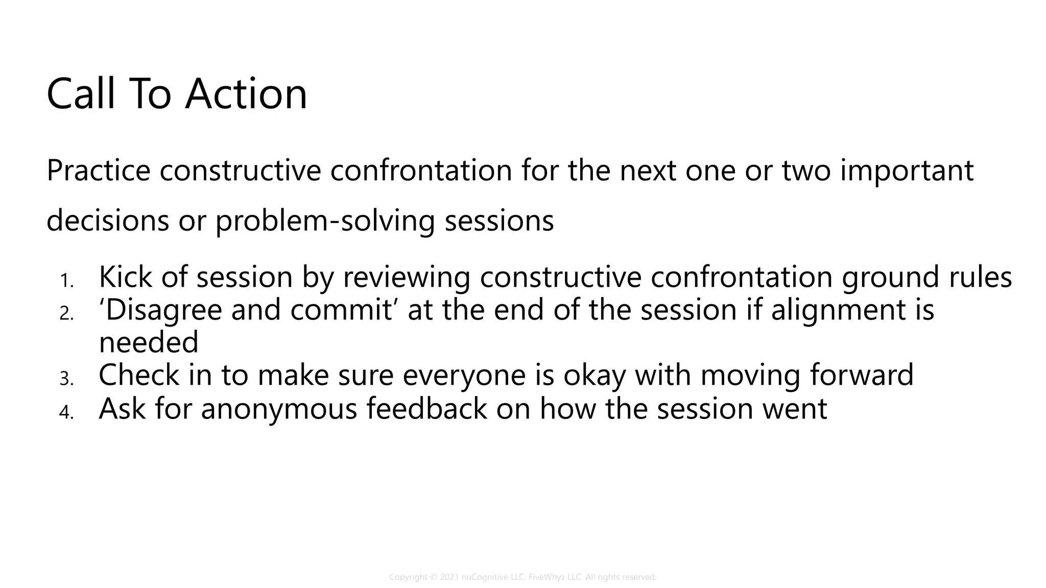 Constructive Confrontation | PPT