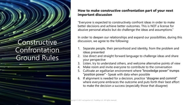 Constructive Confrontation | PPT