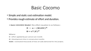 Constructive Cost Model.pptx presentation for software Engineering | PPT