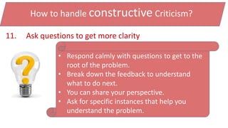 Constructive Criticism