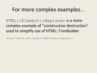 Constructive Destructor Use | PPT | Programming Languages | Computing