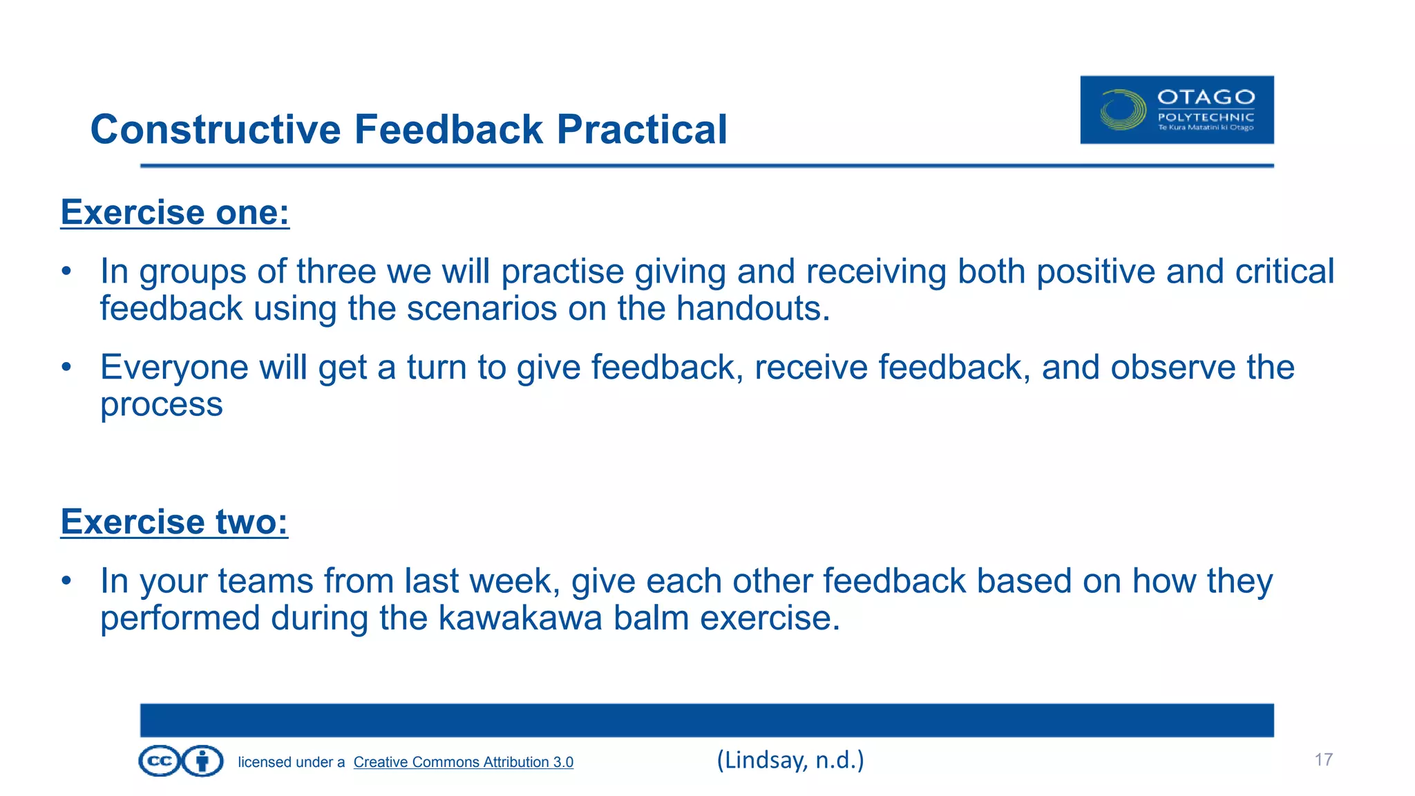 Giving and Receiving Constructive Feedback Powerpoint | PPTX