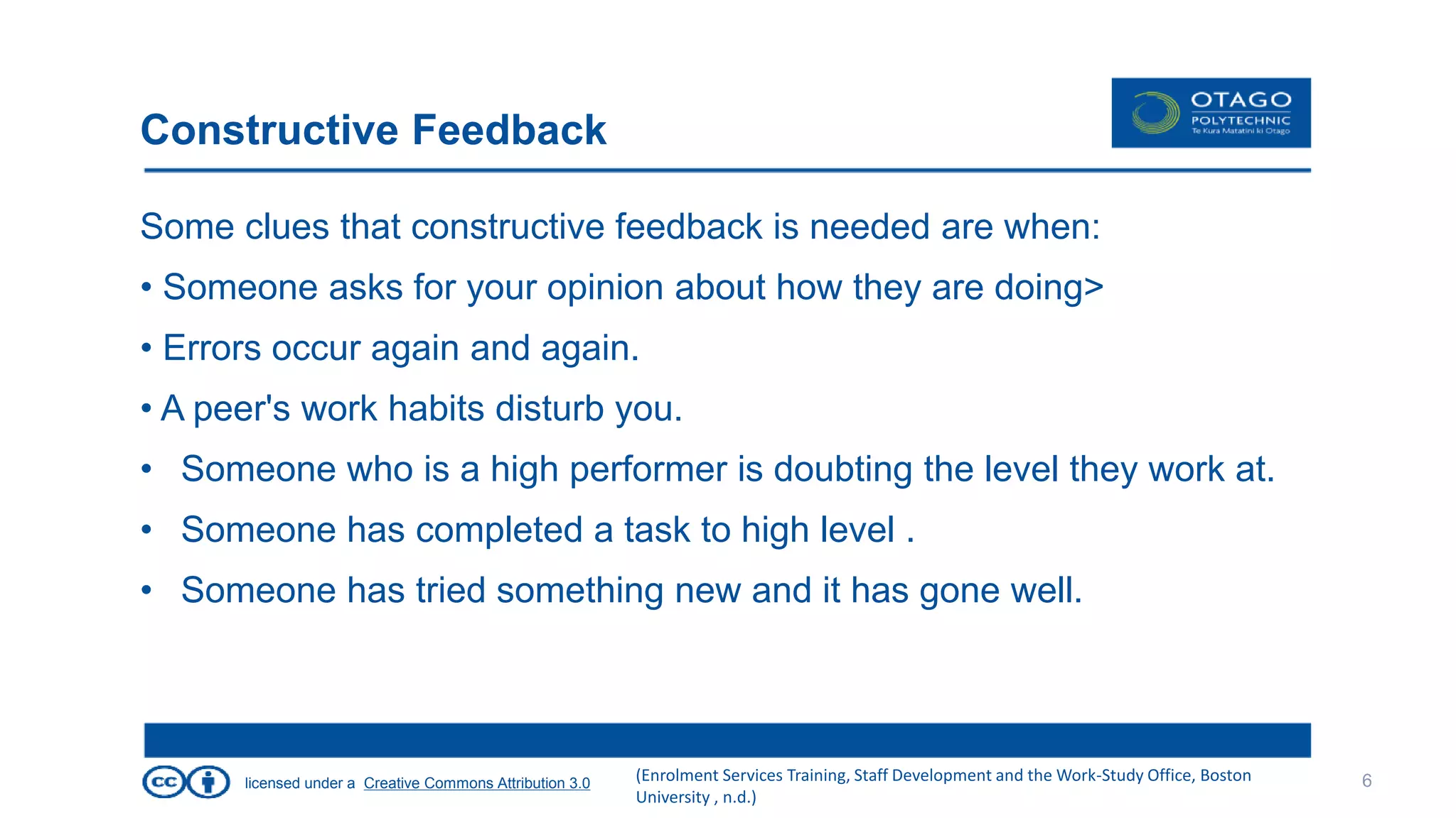 Giving and Receiving Constructive Feedback Powerpoint | PPTX