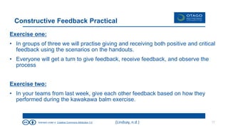 Giving and Receiving Constructive Feedback Powerpoint | PPTX