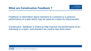Giving and Receiving Constructive Feedback Powerpoint | PPTX