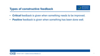 Giving and Receiving Constructive Feedback Powerpoint | PPTX