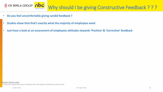 Constructive Feedback for Employees and Managers | PDF