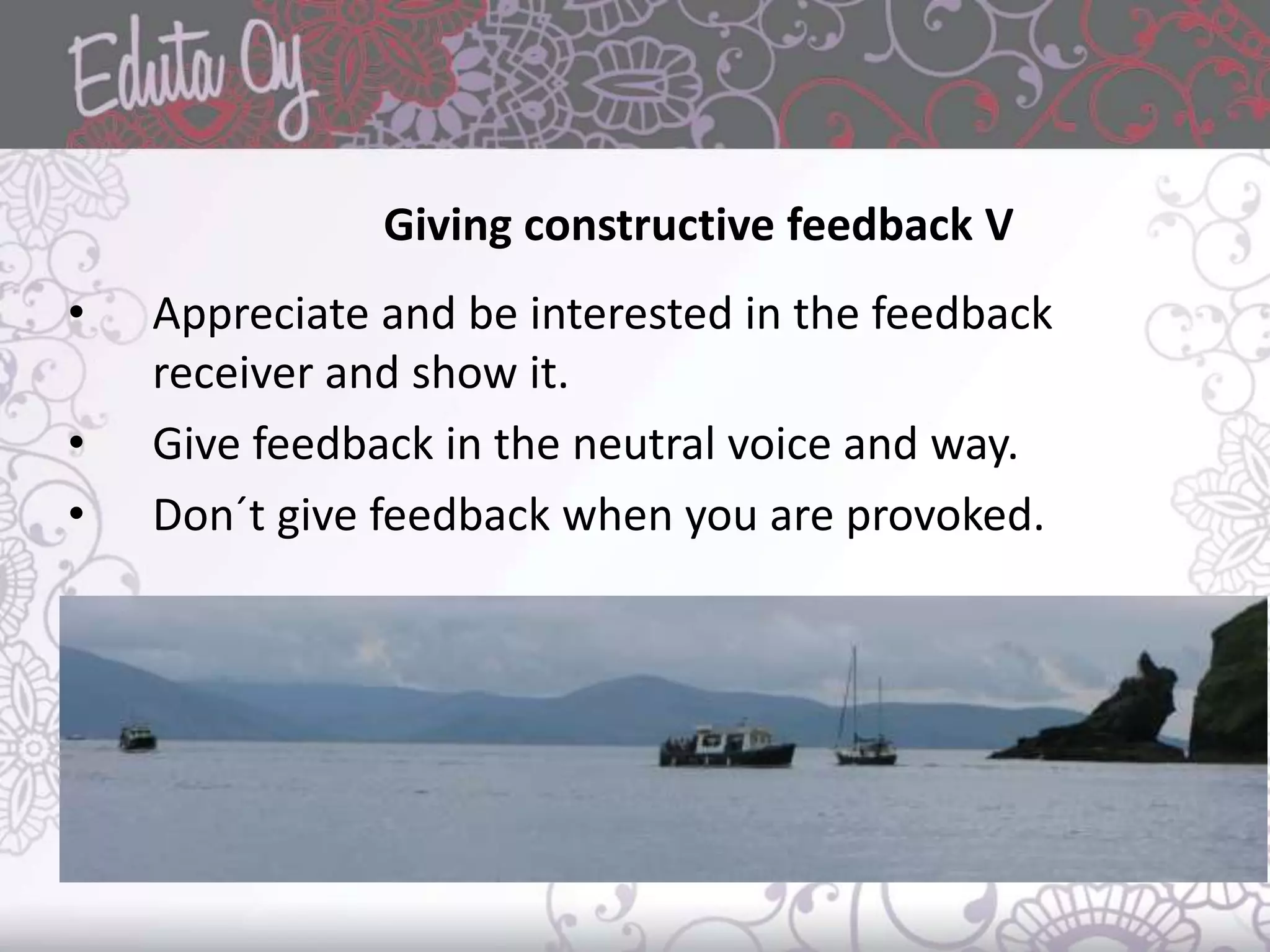 Constructive feedback in university teaching | PPTX