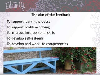 Constructive feedback in university teaching | PPT