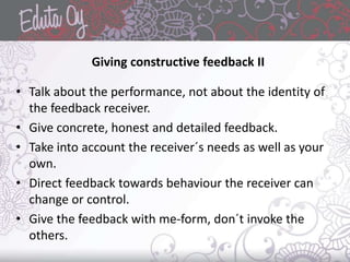 Constructive feedback in university teaching | PPT