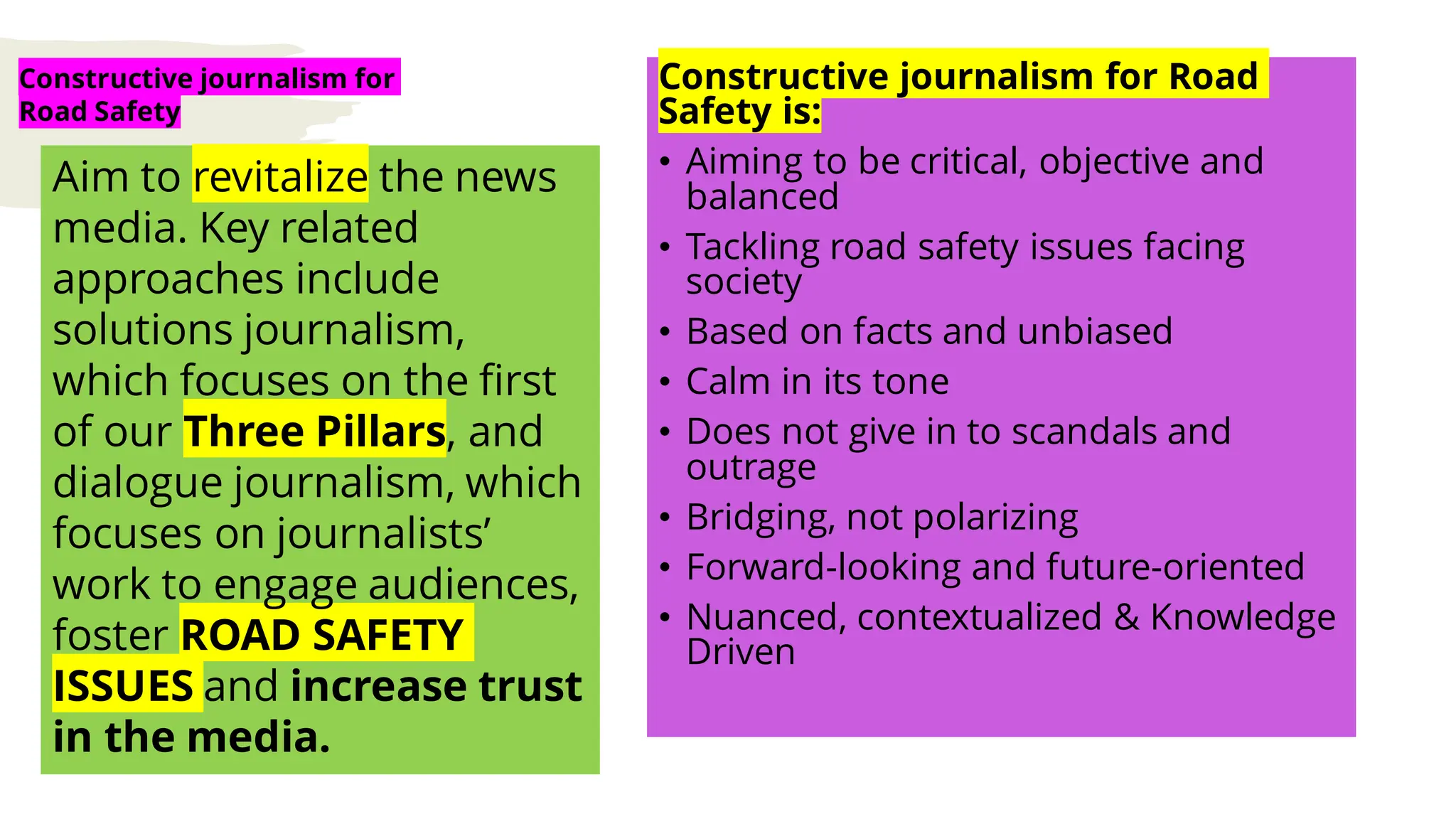 Constructive Journalism for Road Safety! | PDF