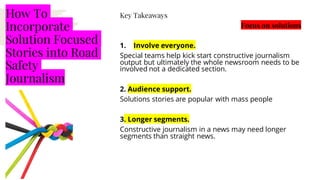 Constructive Journalism for Road Safety! | PPT