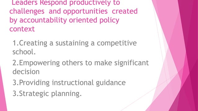 Constructive leadership for school improvement | PPT