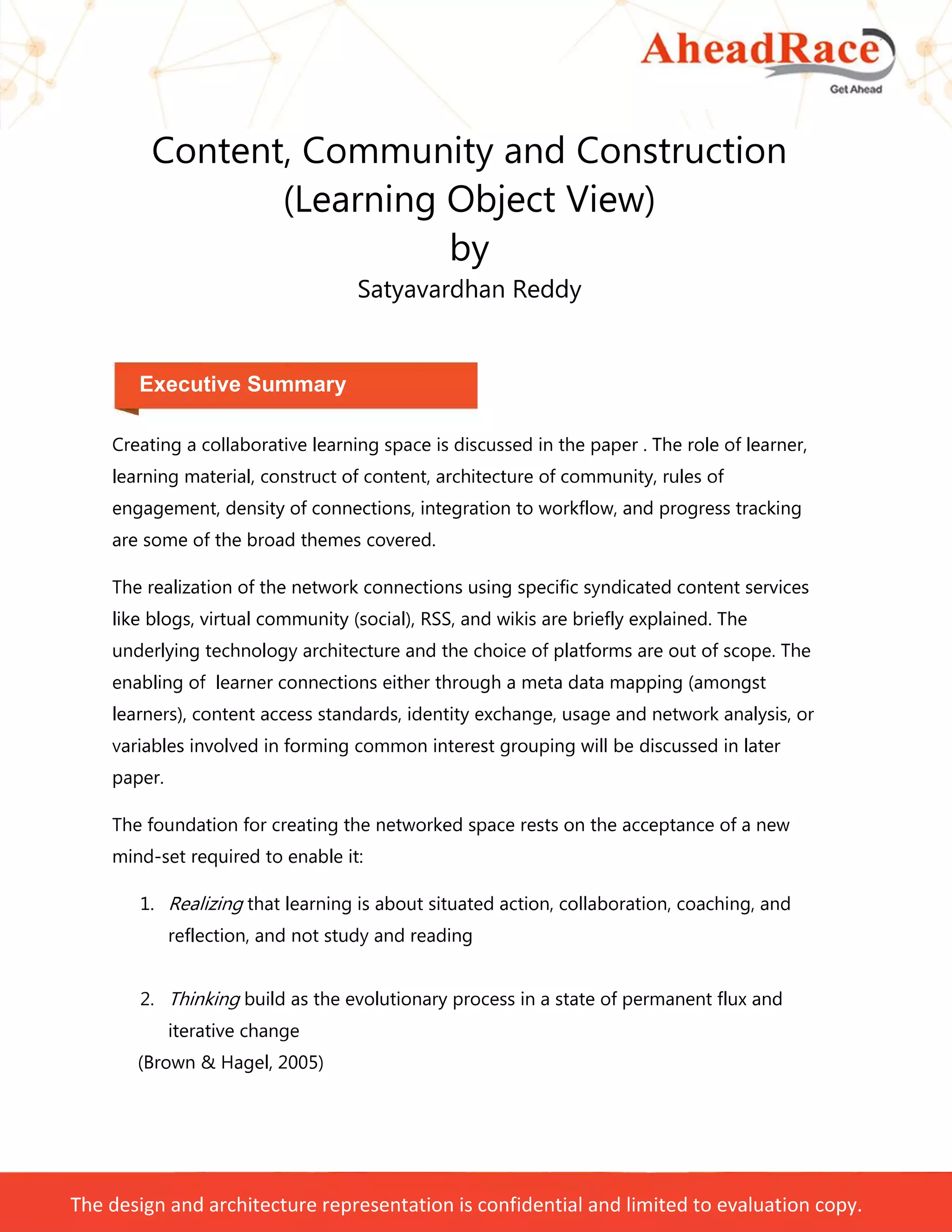 Constructive Learning Environment | PDF