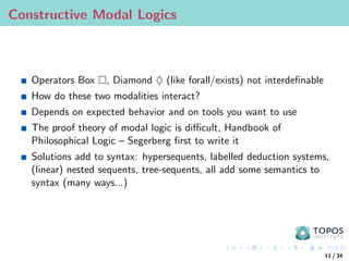 Constructive Modalities | PDF